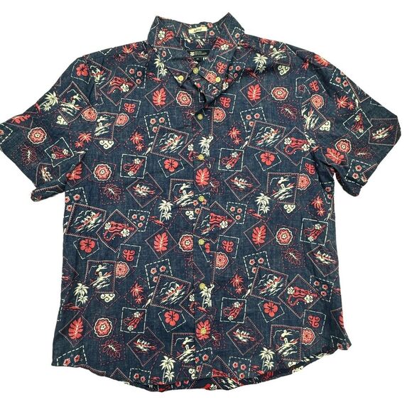 reyn spooner | Shirts | Reyn Spooner Camp Shirt Hawaiian Button Beach ...